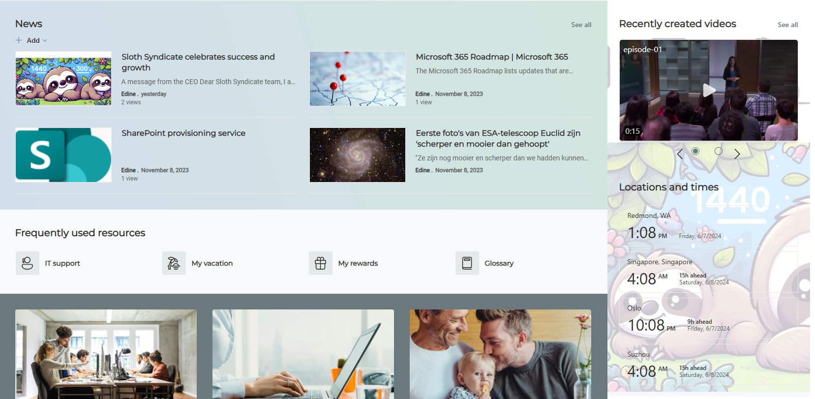 Custom sections backgrounds in SharePoint Online EdineOlijve.nl