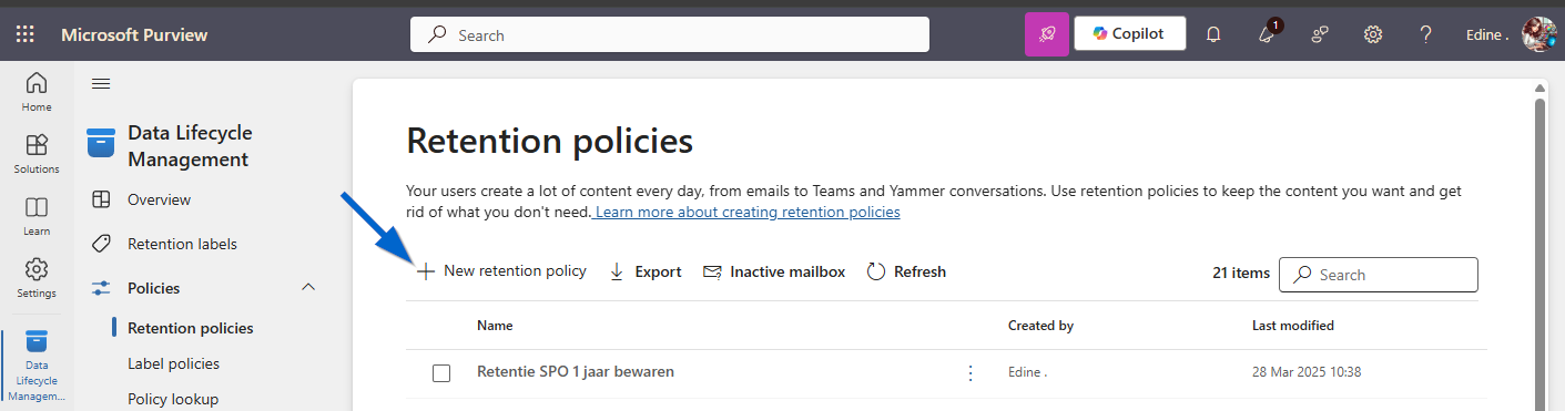 How to Create Retention Policies in SharePoint Online EdineOlijve.nl